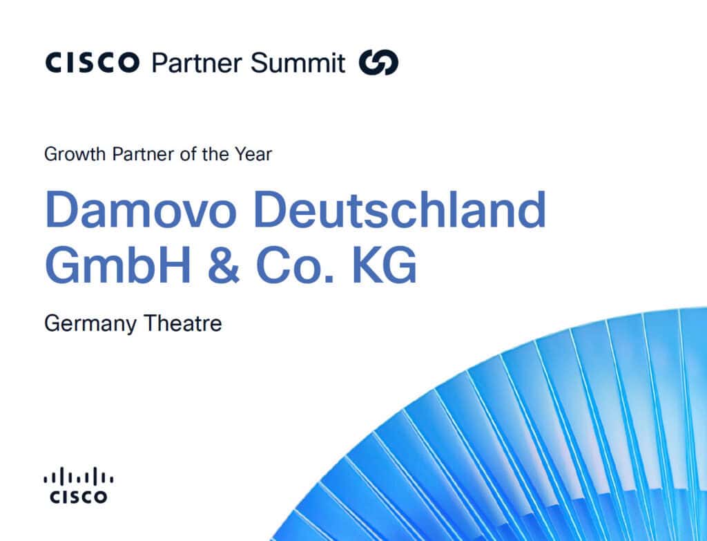 Cisco Growth Partner of the Year 2025 - Damovo
